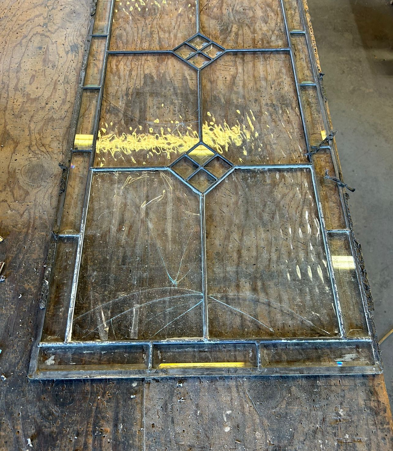 Before and After Stained Glass Comparison | Masterpiece