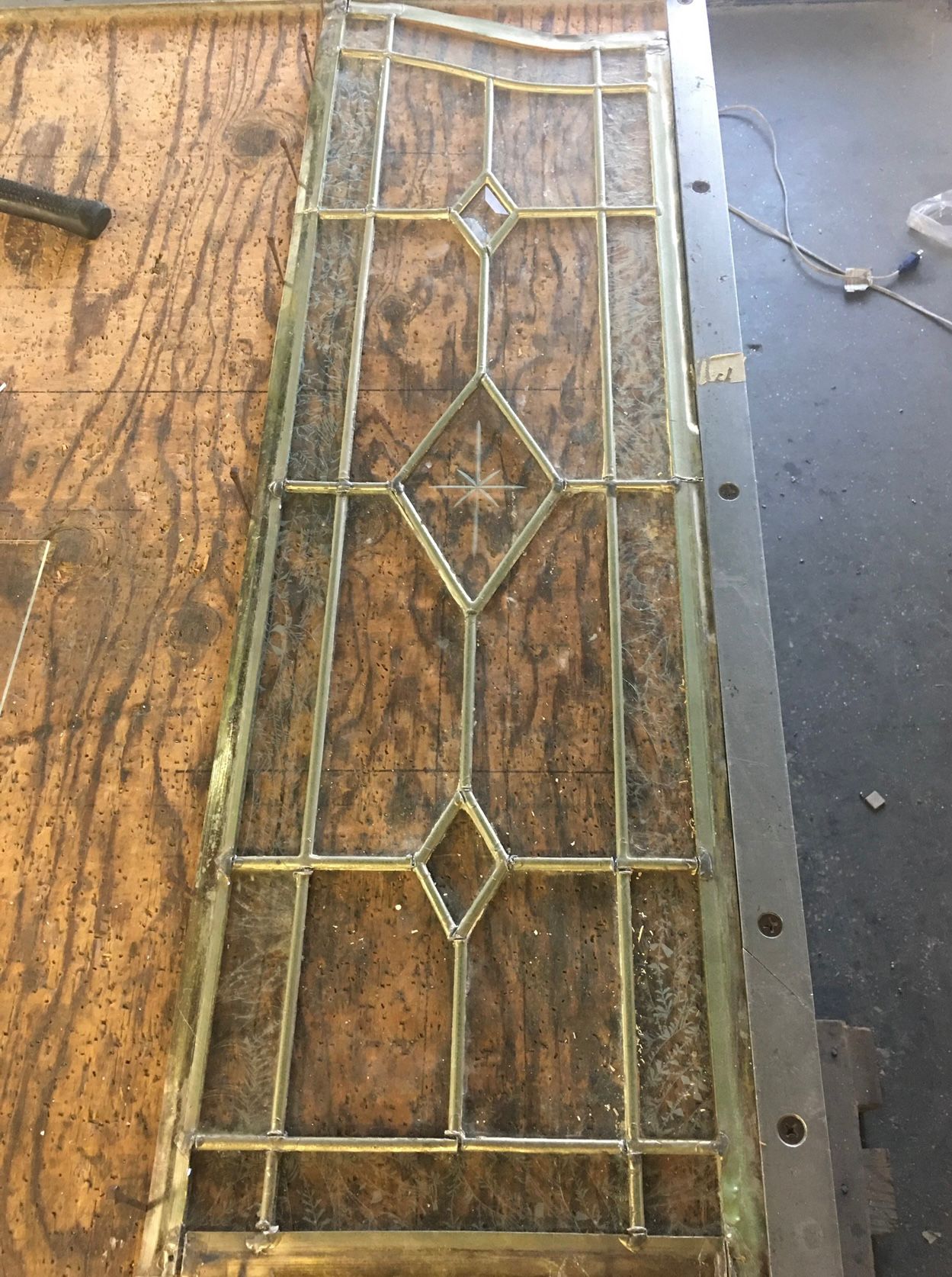 Before and After Stained Glass Comparison | Masterpiece
